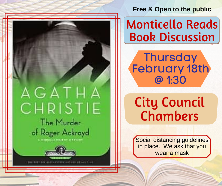 Monticello Reads :: Ross & Elizabeth Baty Monticello Public Library